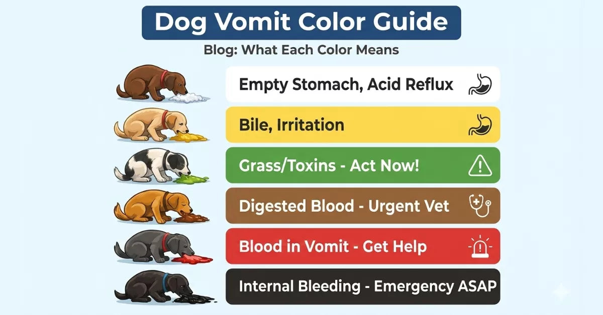 Dog Vomit Color Guide: 6 Colors & What They Mean – Waggle